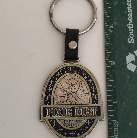Disney | Accessories | Vintage Disney Tinkerbell Pixie Dust Keychain ...